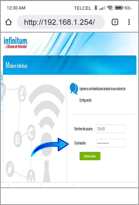 Cambiar contraseña Router Sercom