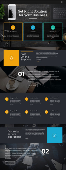 Successful financial strategy HTML Template