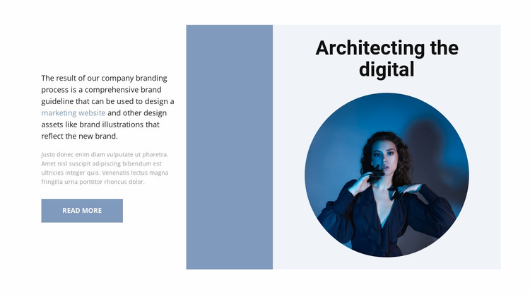 Design direction Website Template