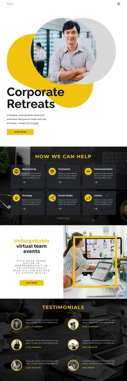 Mission and vision statements Web Page Design