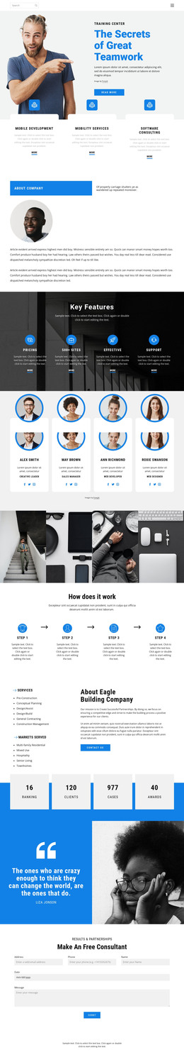 Innovative solutions and support HTML Template