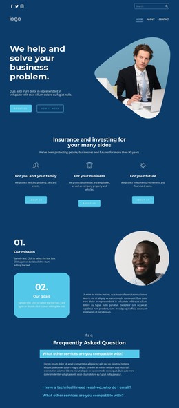 Successful financial strategy HTML Template