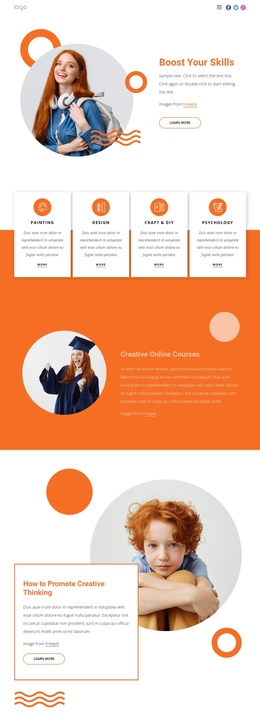 240 Education One Page Templates