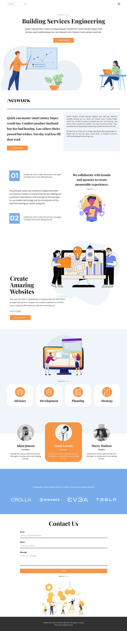 Web developer portfolio HTML Template