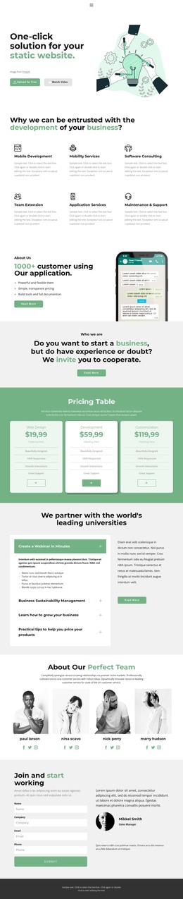 Successful financial strategy HTML Template