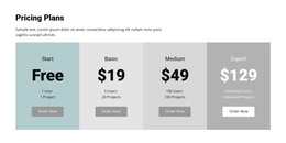 Pricing HTML Templates