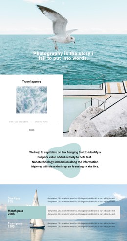 Nature travel gifts CSS Template