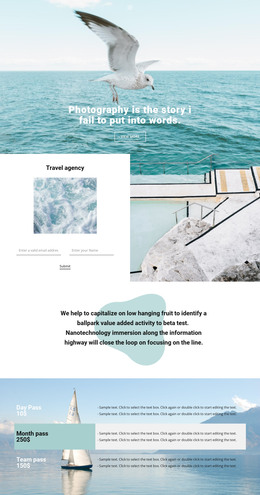 Original holiday travel HTML Template