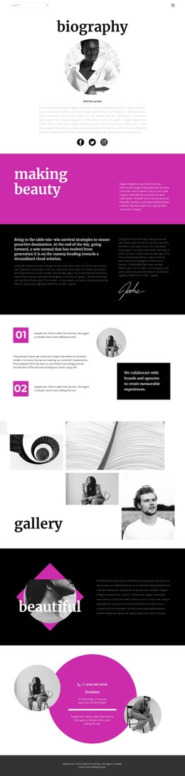 Aesthetic CSS Templates