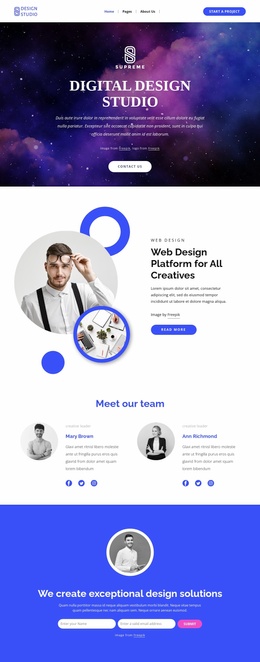 Web developer portfolio Website Template