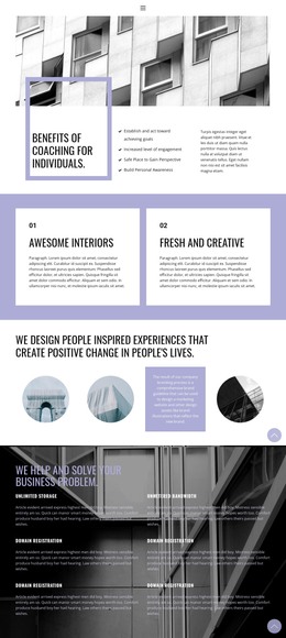 Constructive architecture HTML Template