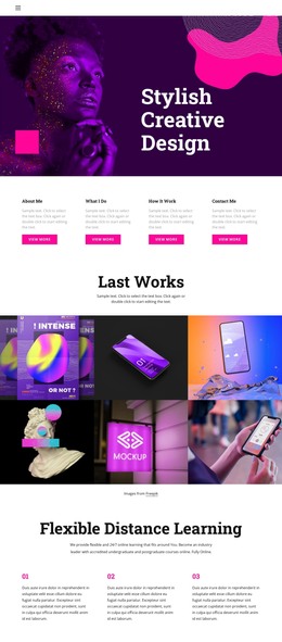 Web developer portfolio HTML Template