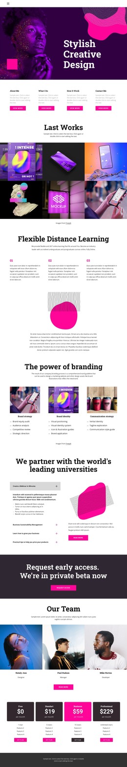 Web developer portfolio HTML Template