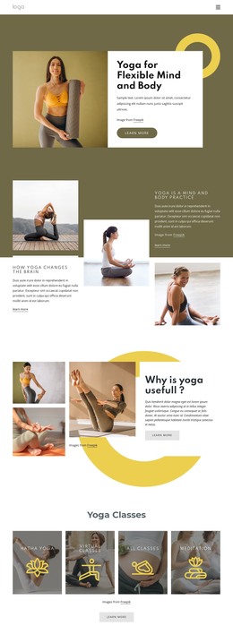 Convenient personal training programs HTML Template