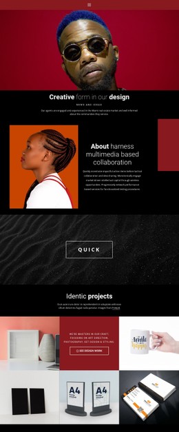 Amazing portfolio CSS Template