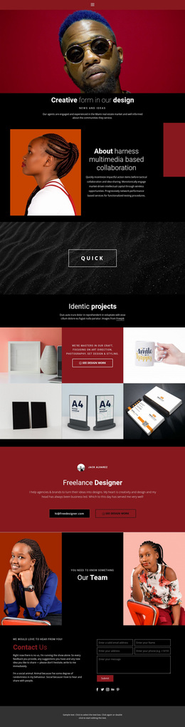 The Creative Studio Template