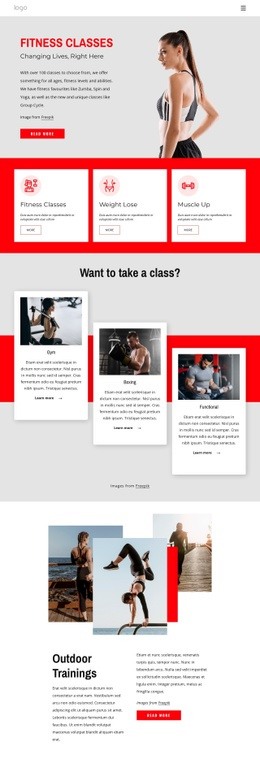 Best Gym Membership Web Page Design