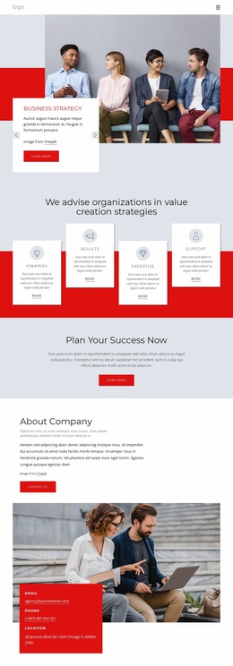 Our partners Website Template