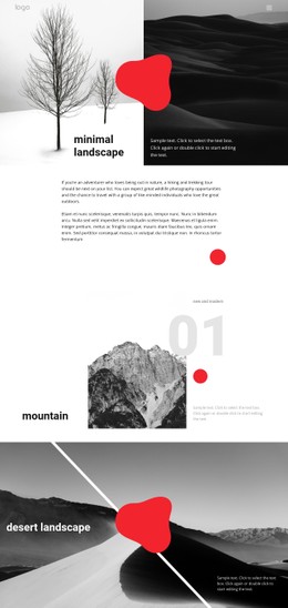 Forest landscape CSS Template