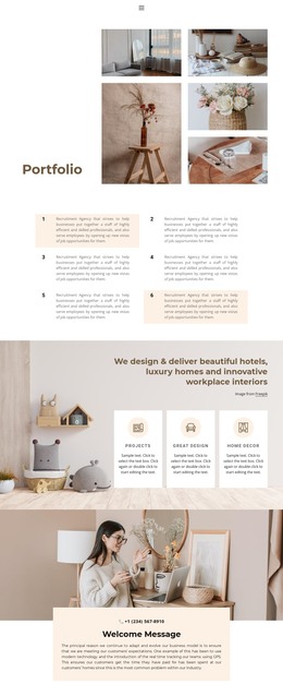 Design affects life HTML Template