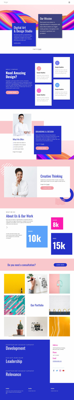 Profile Website Templates