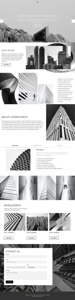 340 Architecture & Building CSS Templates