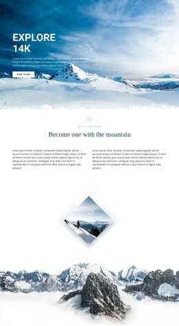 Caring for parks and forests HTML Template