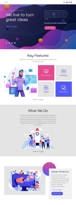 700 Art & Design One Page Templates