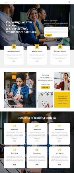 Our partners Website Template