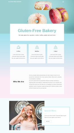 290 Food & Restaurant One Page Templates