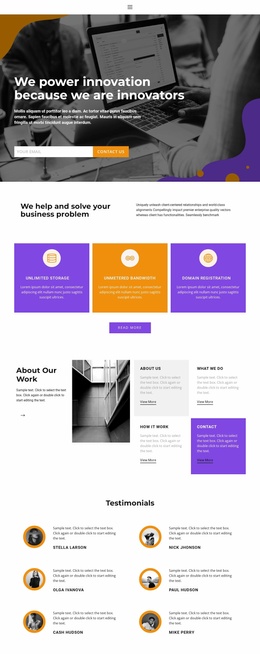 Web Developer with 8 years of experience Website Template