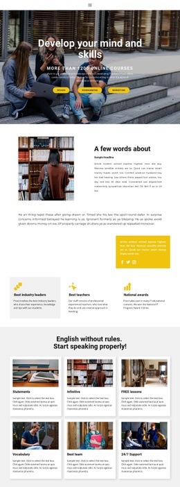 240 Education Web Page Designs