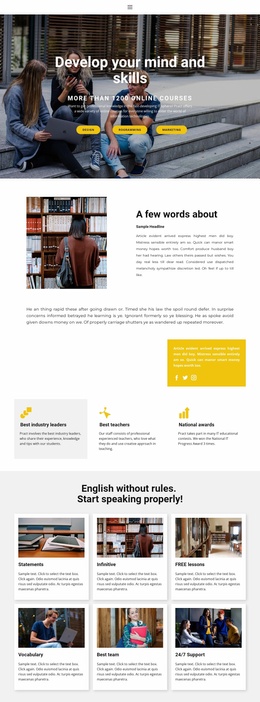 240 Education Website Templates