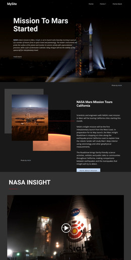 Nasa HTML Templates