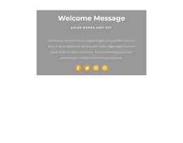Two text blocks with icons HTML Template