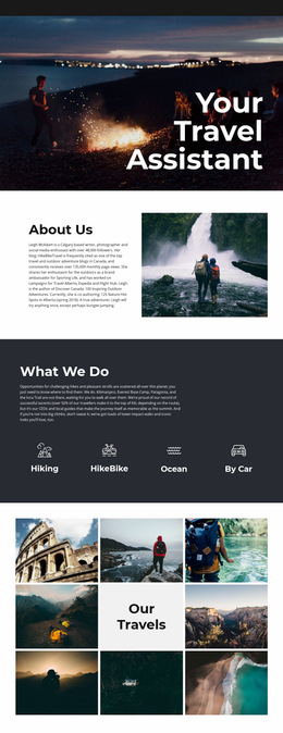 Gallery with azure beaches Web Page Design