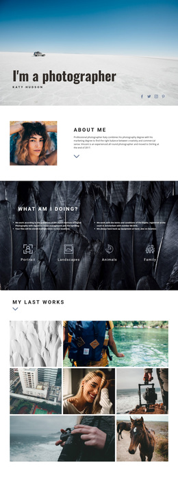 Web developer portfolio Template