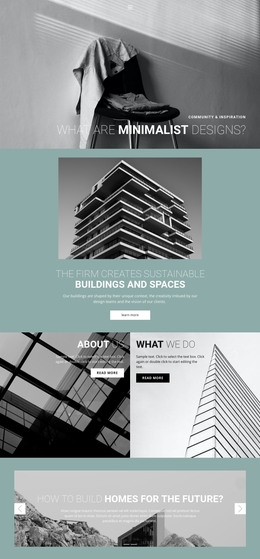 340 Architecture & Building Website Mockups