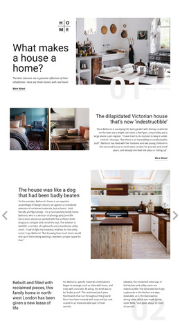 Dark interior style HTML5 Template
