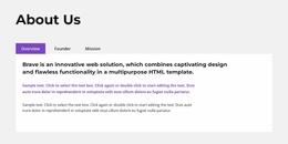 Tabs Website Templates