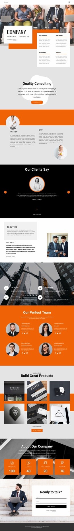Client Web Page Designs
