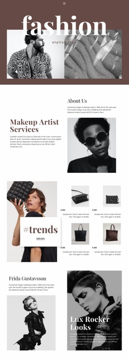 430 Fashion & Beauty Html Code Examples