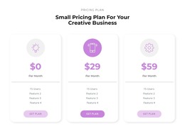 Pricing HTML Templates