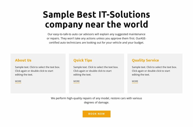 IT office Website Template