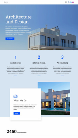 Spaces in the city Website Template