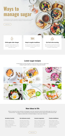 310 Food & Restaurant One Page Templates