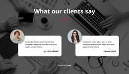 Client Web Page Designs