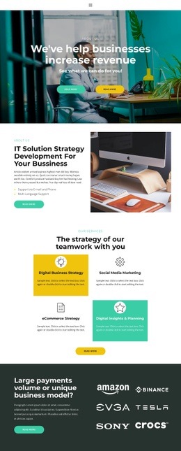 Mission and vision statements Web Page Design