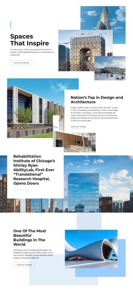 Smart design in building CSS Template