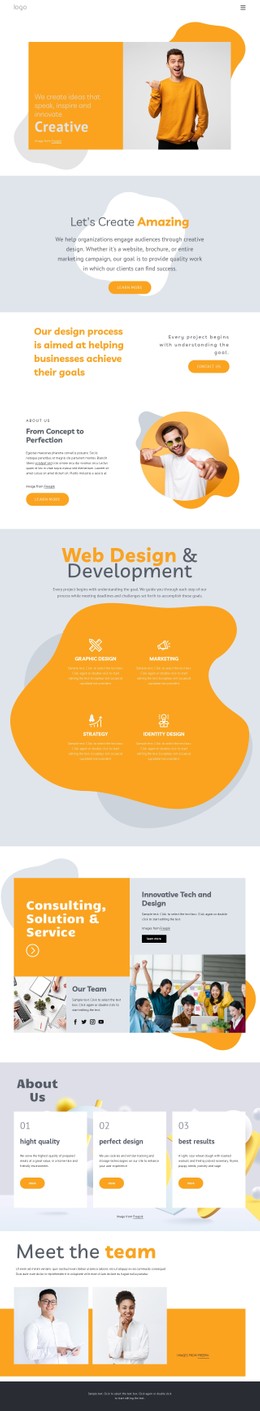 Amazing portfolio CSS Template